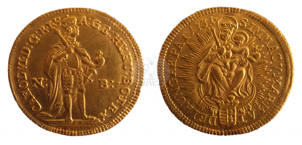 Dukát Karel VI. 1731 NB (1711 - 1740) :: K-mince.cz